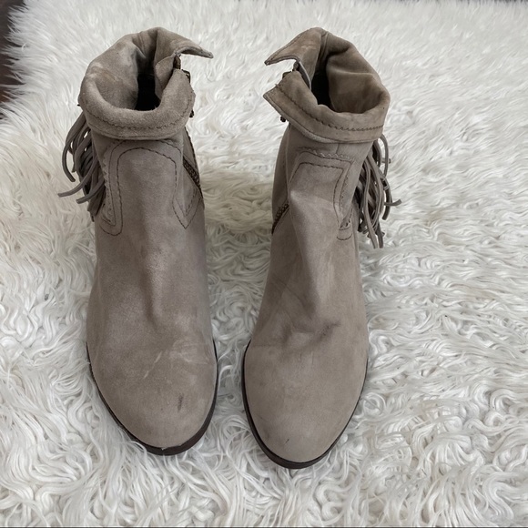 Sam Edelman | Shoes | Sam Edelman Fringe Leather Suede Booties | Poshmark